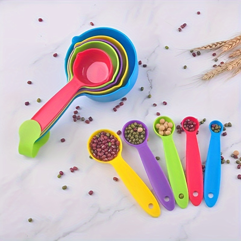 Kitchen Baking Tools Measuring Spoons Set Stackable Plastic - Temu Canada