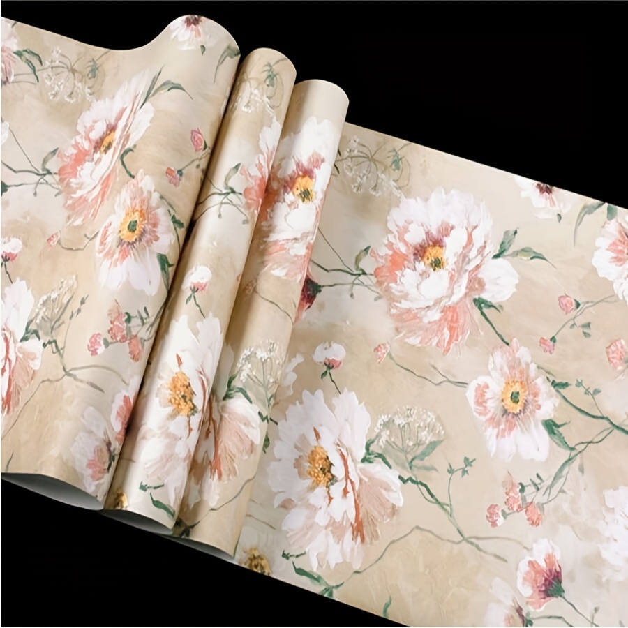 Self adhesive Wallpaper Pastoral Flower Pattern Contact - Temu Australia