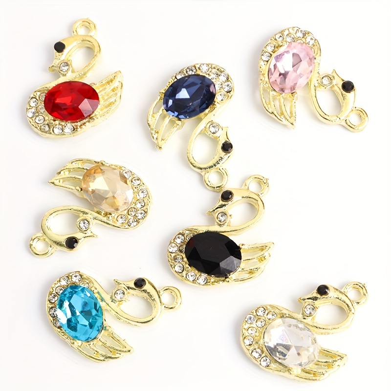 Delicate Colorful Crystal Rhinestones Inlaid Pendant Elegant - Temu ...