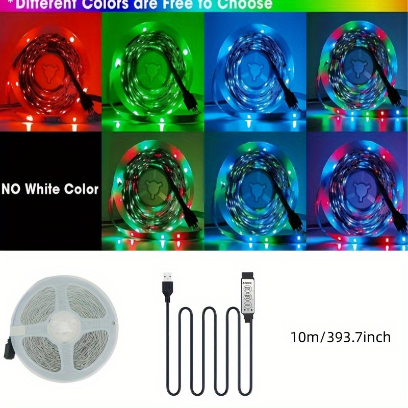 Rgb Led Strip Lights Usb 5v 5050smd Patch Light 3 key - Temu Ireland