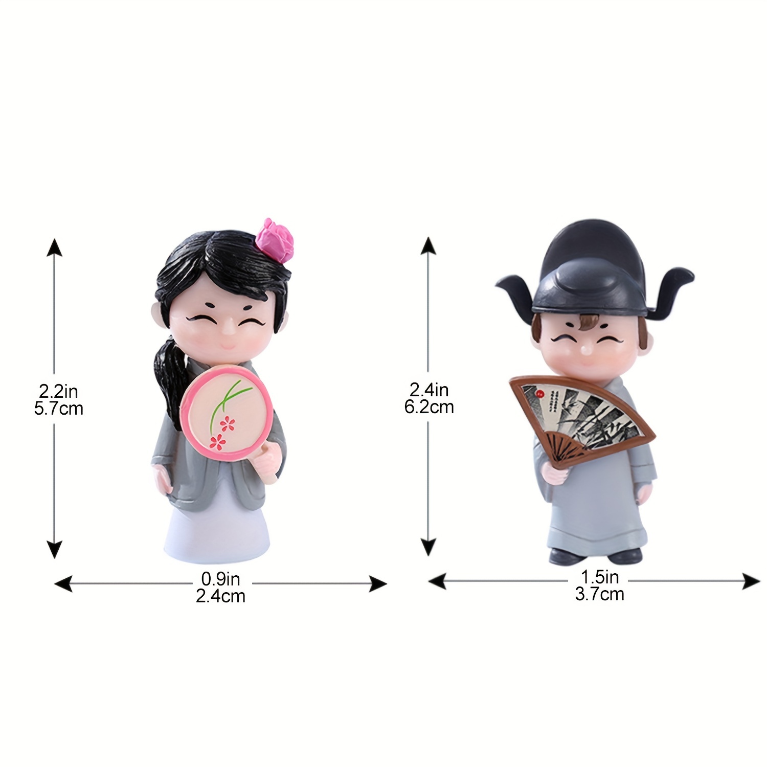 Couple Statues Miniatures Home Micro Landscape Plant Pots - Temu