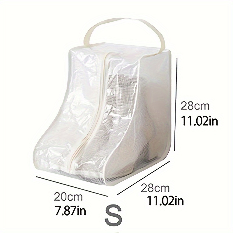 1pc Boots Storage Bag Zipper Transparent Short Boots - Temu Philippines