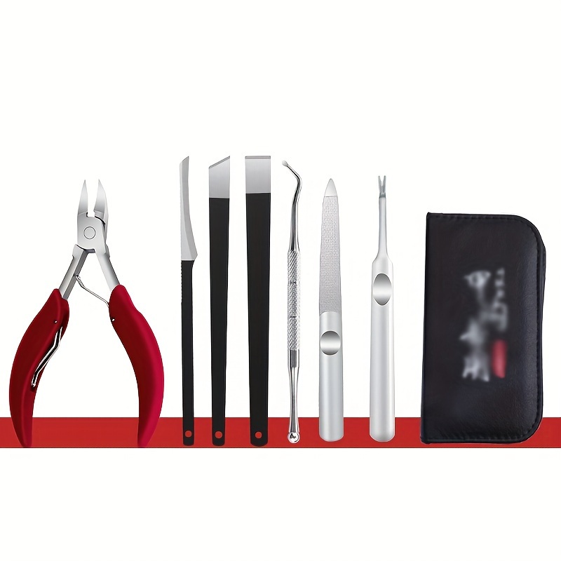 Nail Clippers Manicure Tool Set Portable Travel Case Cuticle - Temu Canada