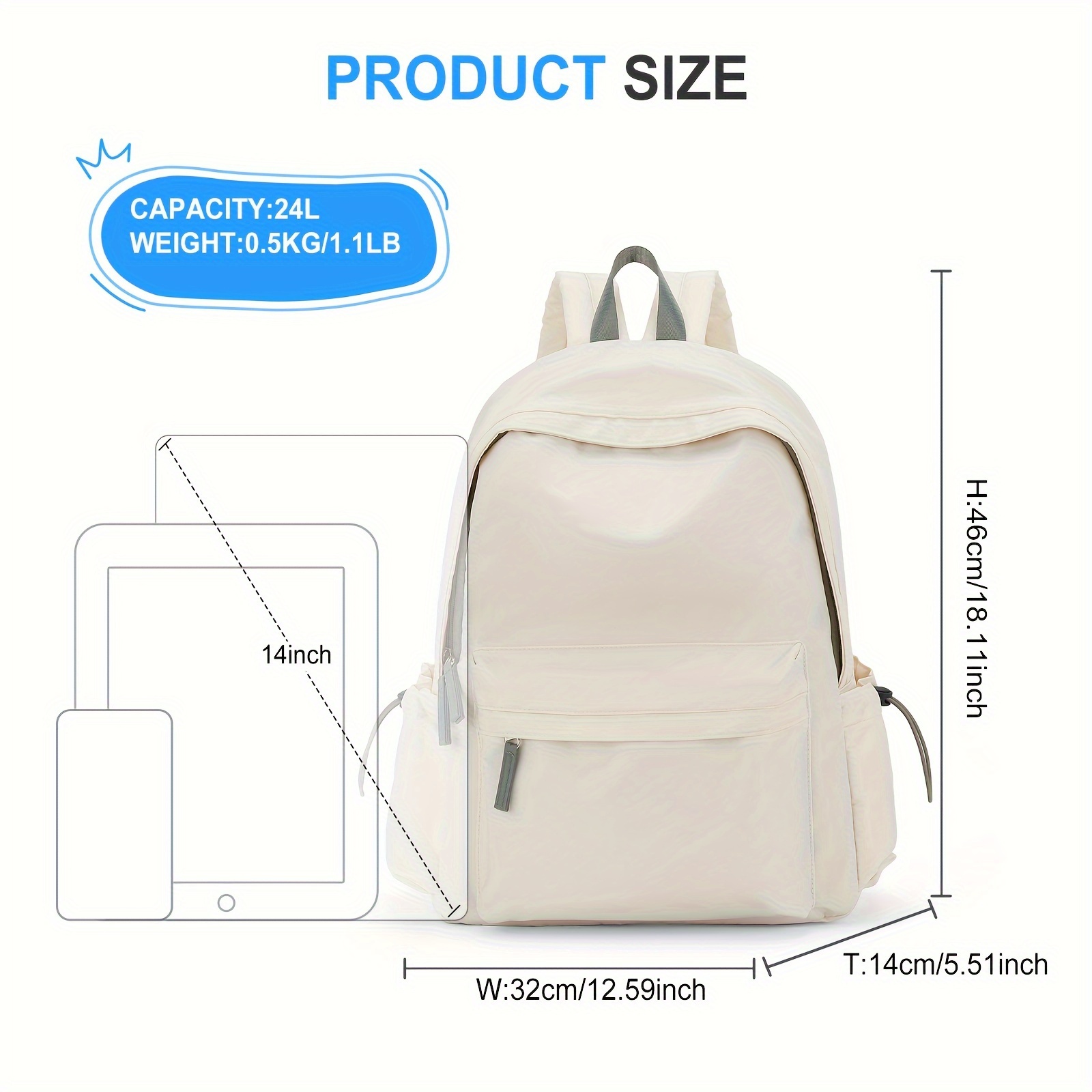 Fashion Sac À Uni Capacité Sac D'école Préppy Sac - Temu Switzerland