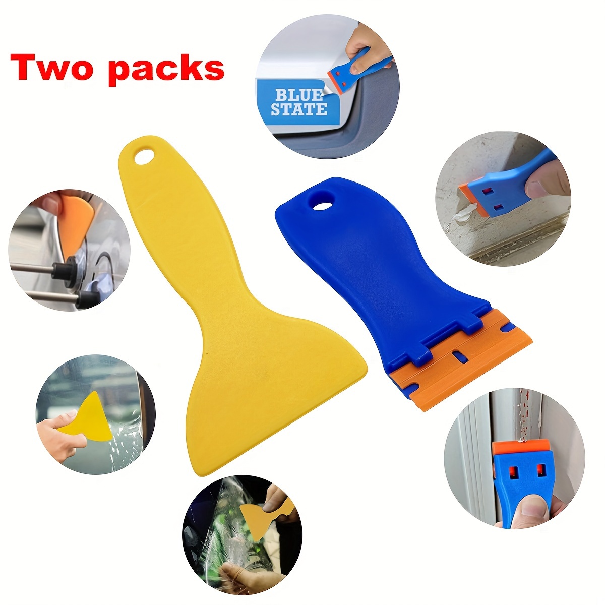 Scraper Tool Set Plastic Razor Blade Scrapers Film Tool - Temu Australia