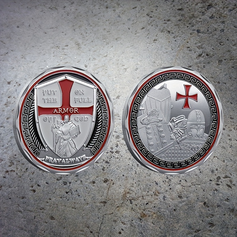 Commemorative Coin Knight Embossed Commemorative Coin Golden - Temu ...