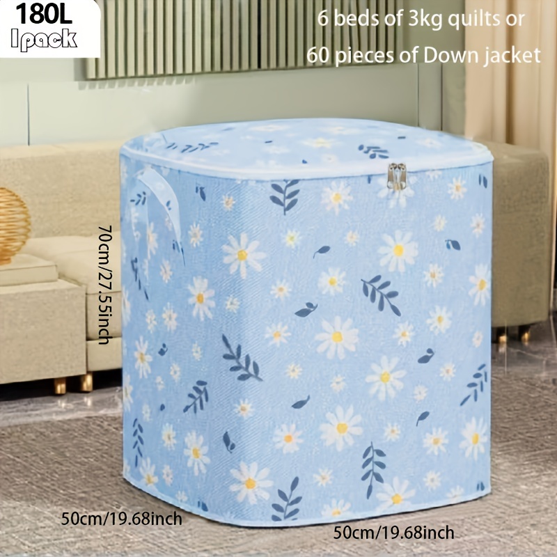 Large Capacity Storage Box With Daisy Pattern Foldable - Temu Netherlands