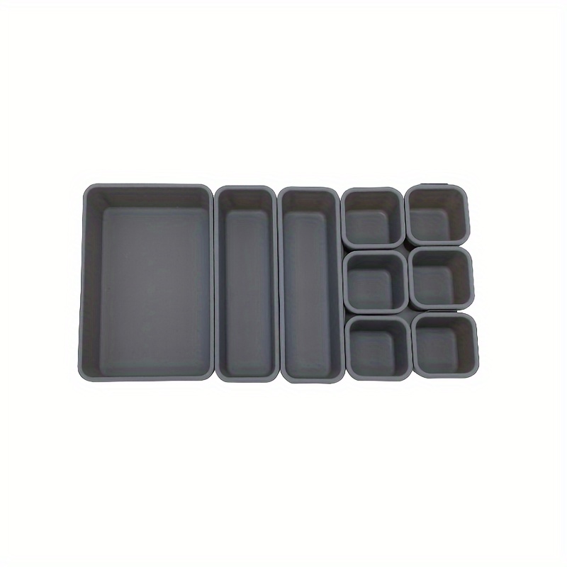 Desk Drawer Organizer Storage Bins Interlocking Shallow - Temu Australia