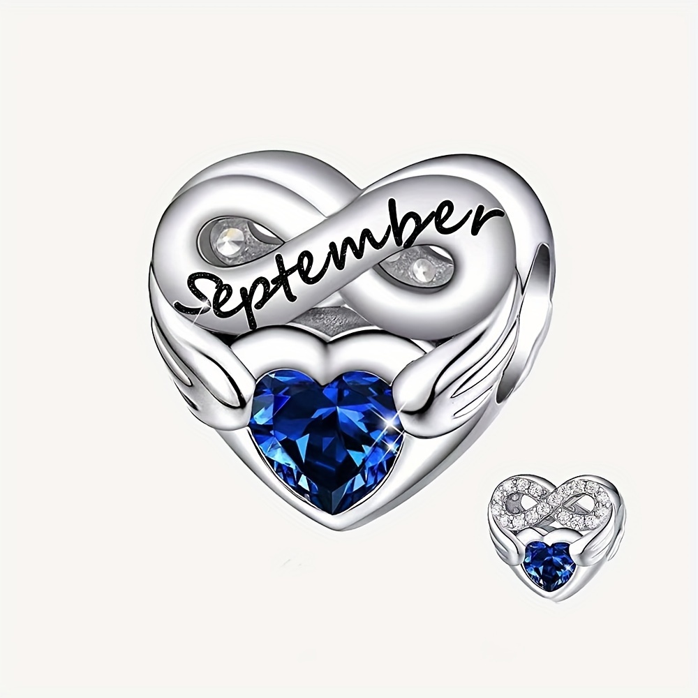 Month Series/birthstone Series Silver Plated Charms Suitable - Temu ...