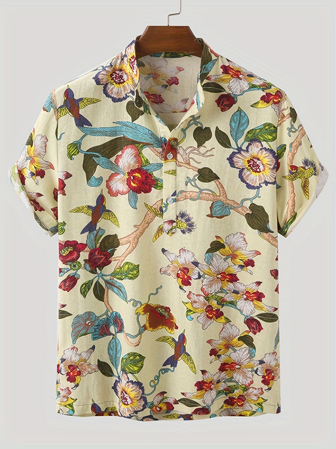 Plus Size Men's Hawaiian Shirts Beach Comfy Flower Full - Temu Netherlands