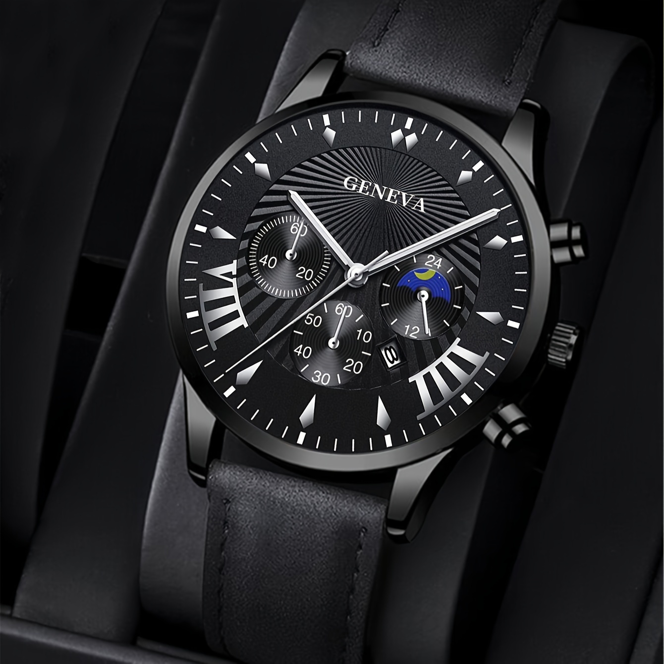 1pc Mens Fashion Versatile Business Round Quartz Watch | Today's Best ...