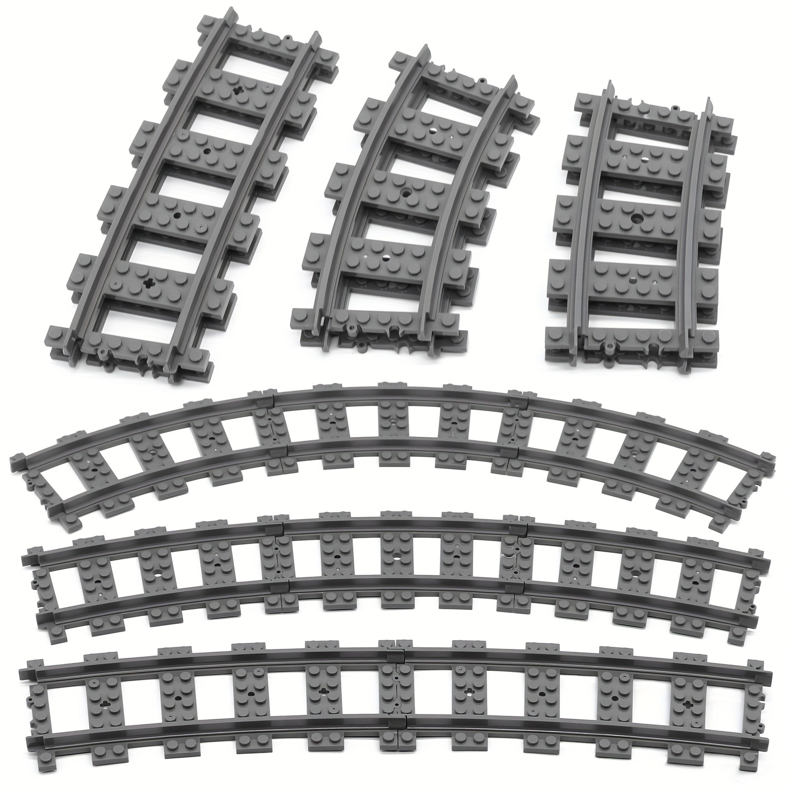 Blocks City Train Curve Track R72 R104 Compatible With 53401 Flexible ...
