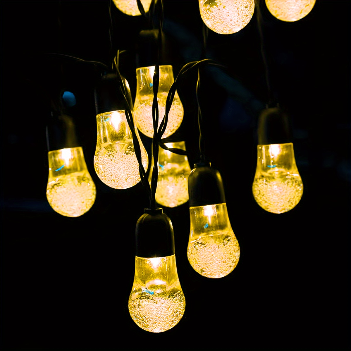 10led Solar Bubble Ball String Lights 8 Mode Outdoor - Temu Australia