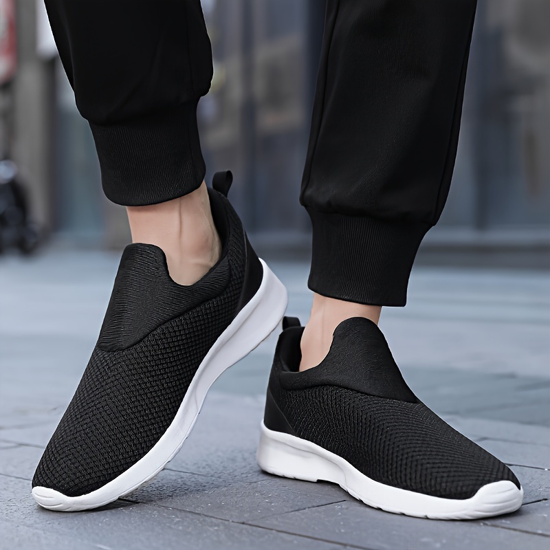 Men's Trendy Slip On Sock Shoes Breathable Woven Knit Casual - Temu ...