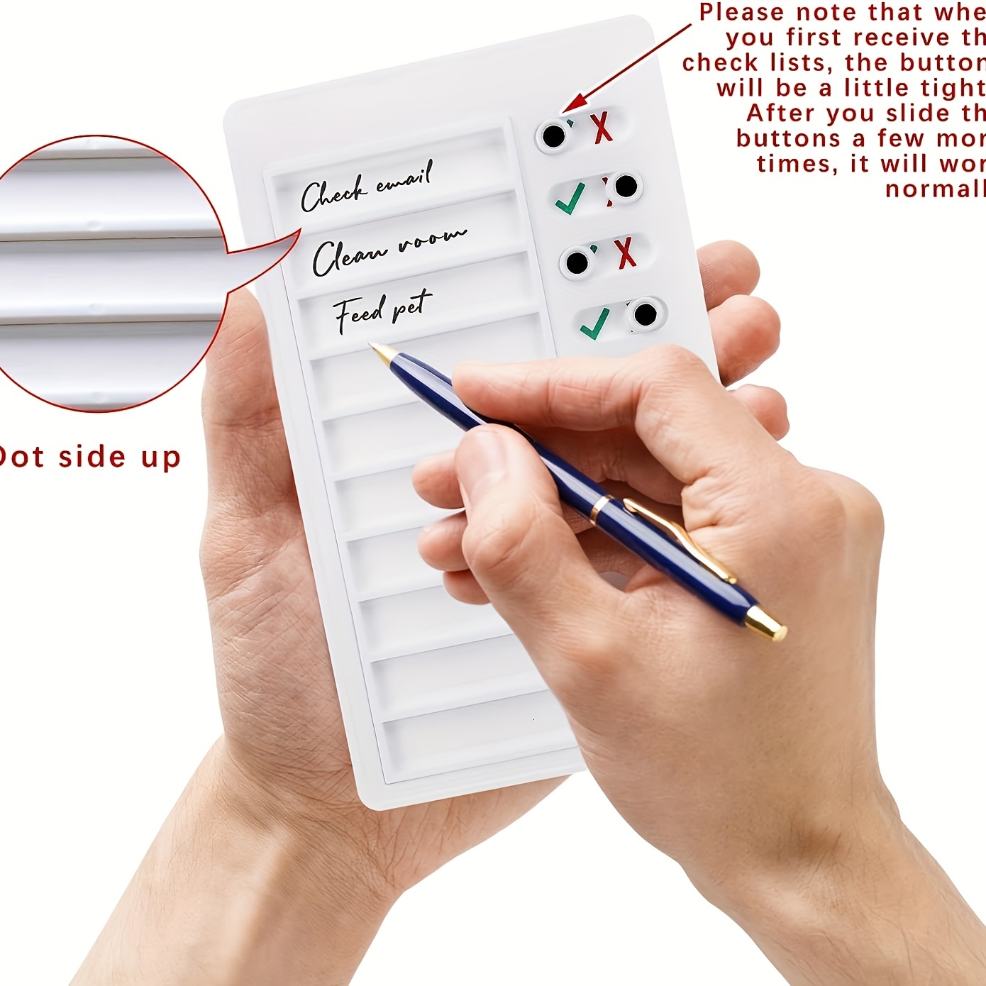 3 Checklist Boards + 12 Cardstock Daily Schedule List Board - Temu ...