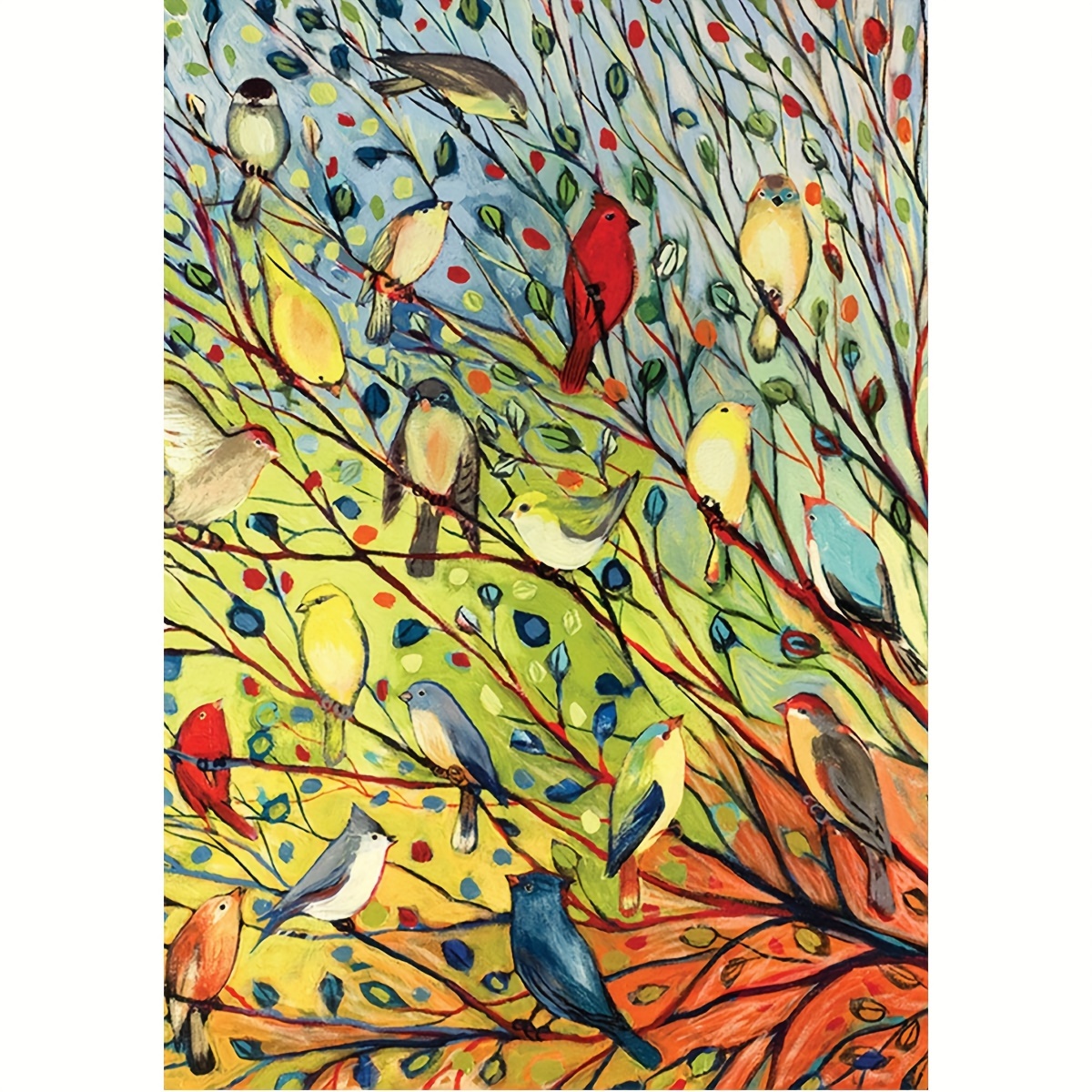 Home Garden Tree Birds Flags Spring Flag Double Sided Spring - Temu ...