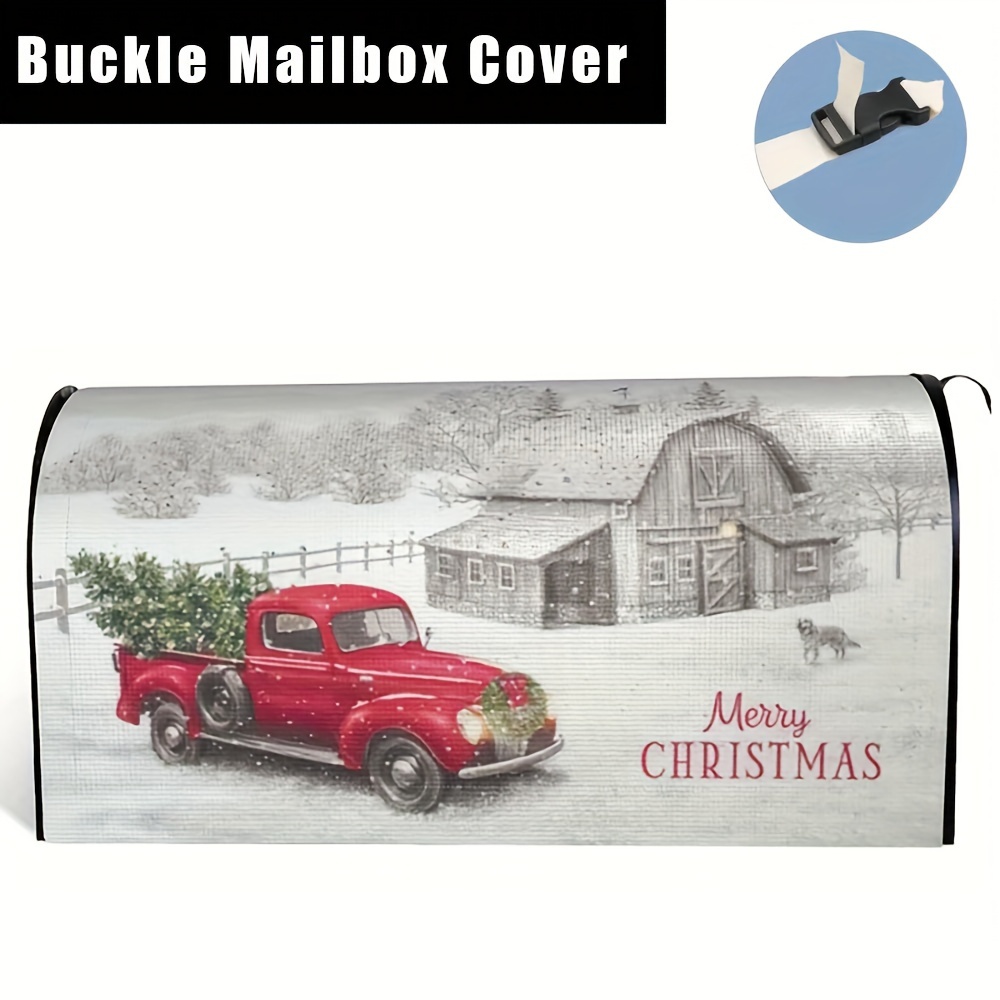 Winter Mittens Mailbox Cover Magnetic Post Box Cover Wraps - Temu ...