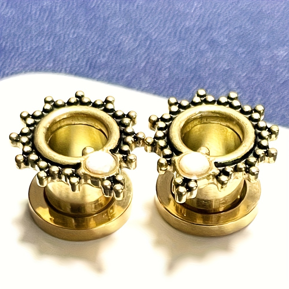 Stainless Steel Ear Contour Ear Plugs Ear Stretching Body - Temu United ...