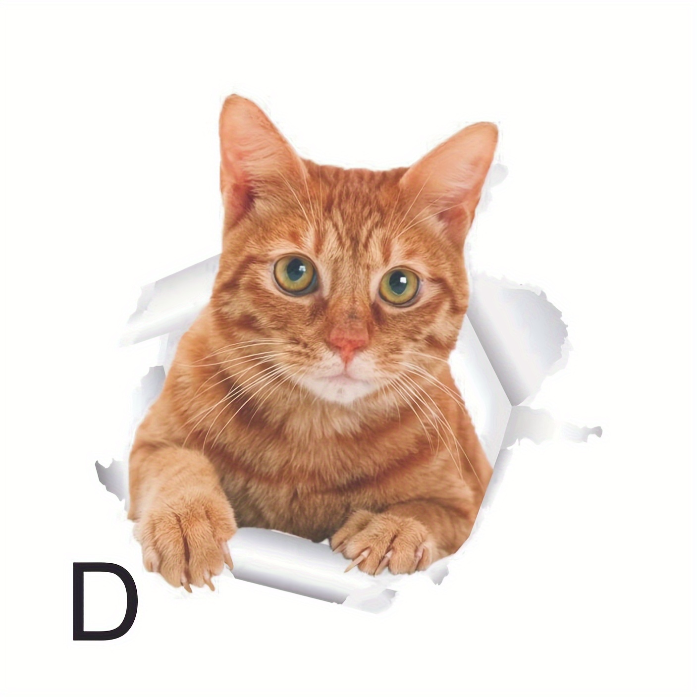 1pc 3d Cat Self Adhesive Toilet Sticker Toilet Lid Decal - Temu Ireland