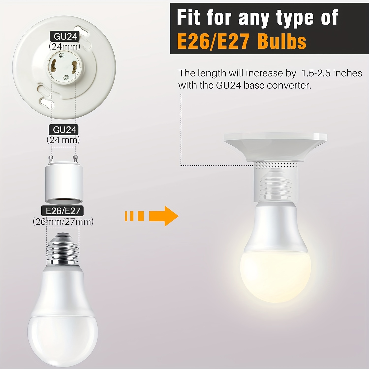 Circular Fluorescent Light Bulb Adapter | Shelly Lighting