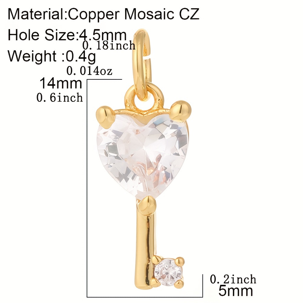 Key Lock Golden Color Charms Jewelry Making Cute Charm - Temu United ...