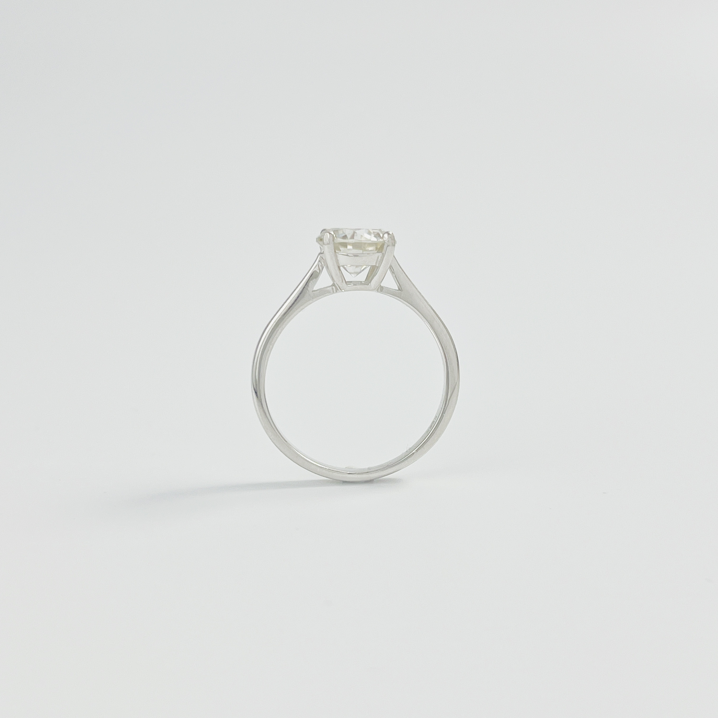 S925 Sterling Silver Classic Four claw Ring Set 1 Carat - Temu United ...