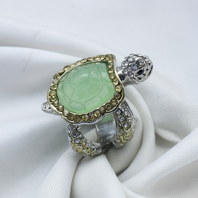 Fashion Creative Turtle Ring Alloy Accessories Festival - Temu United ...