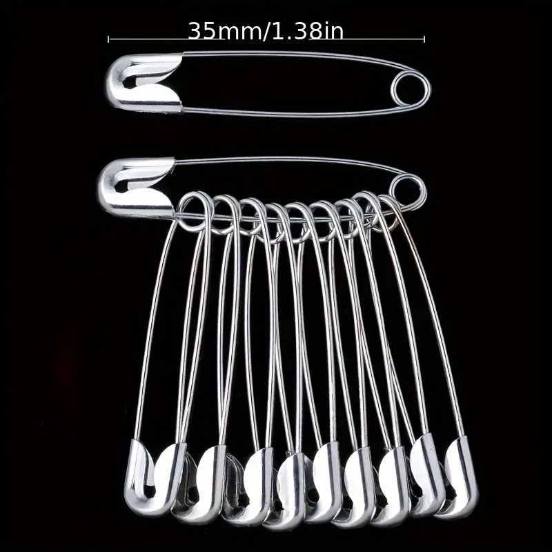 20pcs Various Specifications Safety Pins Sturdy Nickel Plated Steel ...