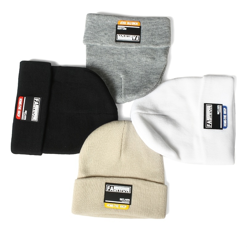 Mens Fashion Warm Beanie Knitted Hat For Cold Winter Snow - Temu New ...