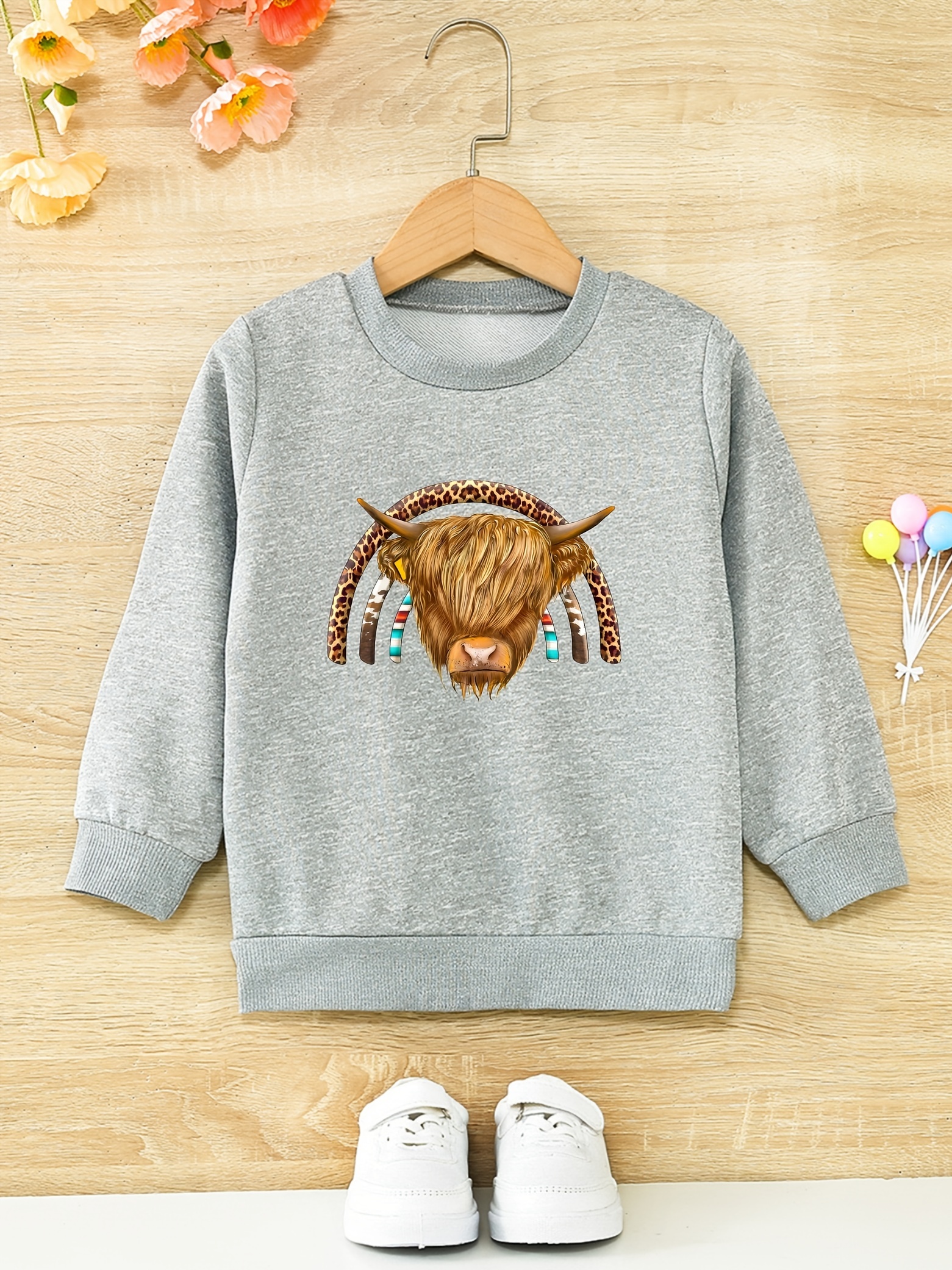cow girls round neck sweatshirt casual - Temu Ireland