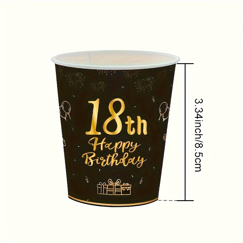 18th Birthday Party Tableware Set Disposable Dinnerware Set - Temu Canada