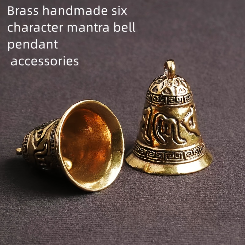 Brass Handmade Six character Verse Bell Pendant Crafts - Temu United ...