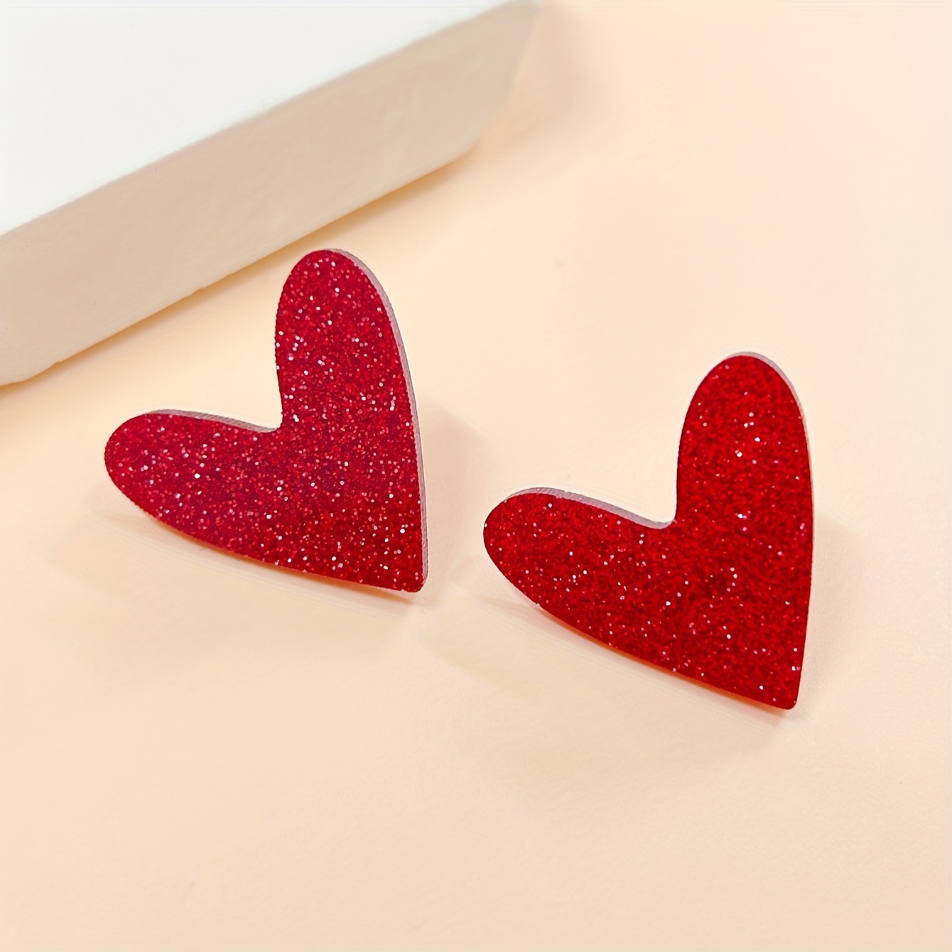 Chic Earrings Sparkling Heart Design Multi Colors U Choose - Temu ...