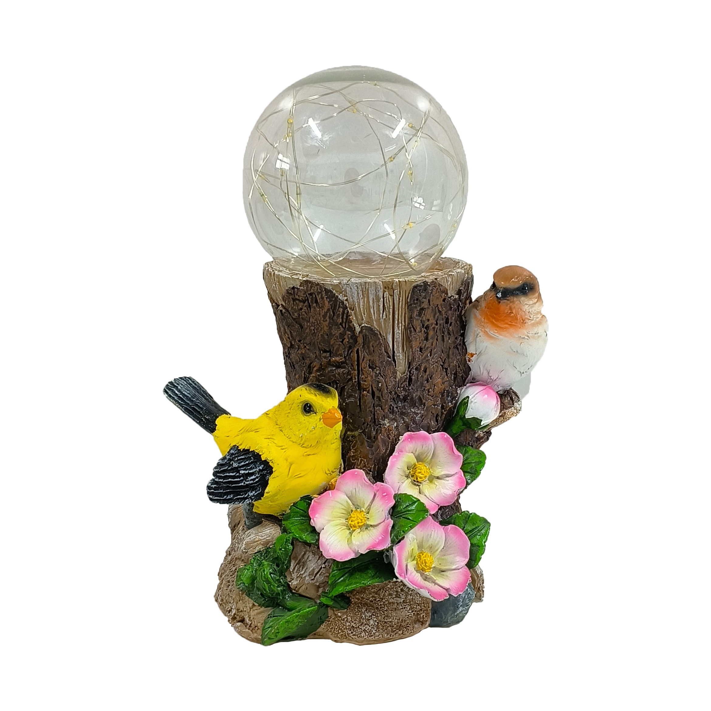 Solar Bird Statue Bird Figurine Outdoor Garden Resin Crafts - Temu ...