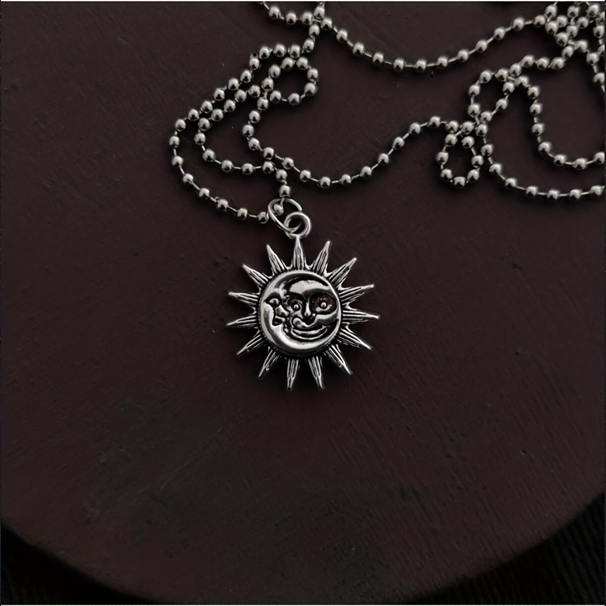 Retro Sun Smile Face Necklace For Men - Temu United Kingdom