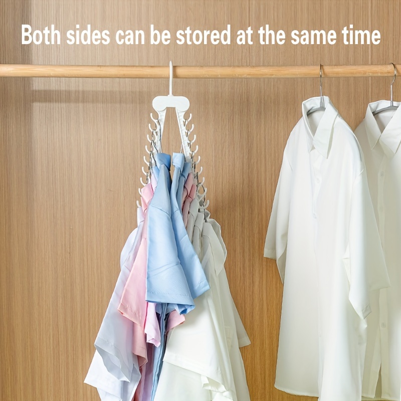 Foldable Double Row Clothes Hanger Multi hole Reinforced - Temu Ireland