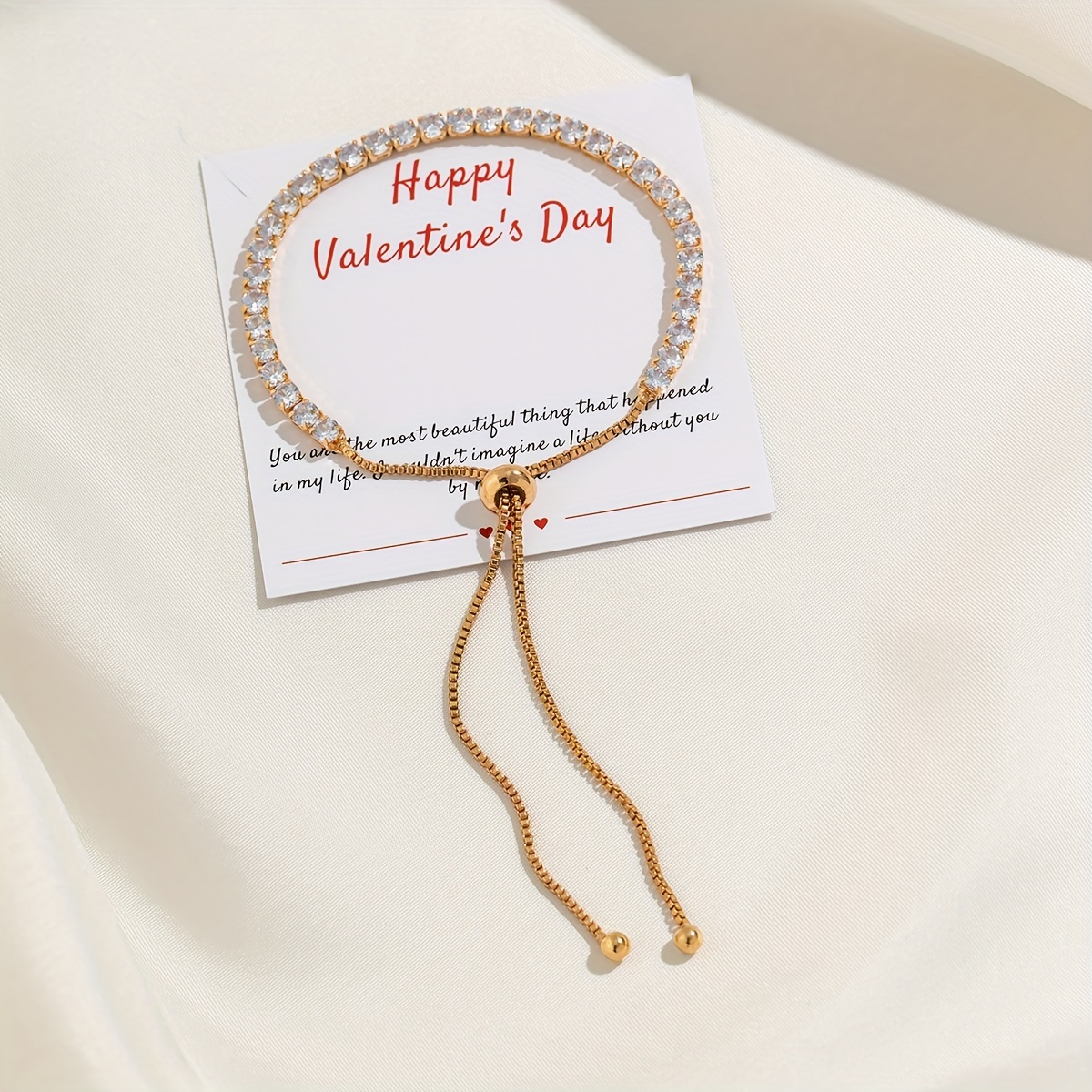 Iced Shiny Rhinestone Tennis Bracelet Super Shiny Copper - Temu United ...