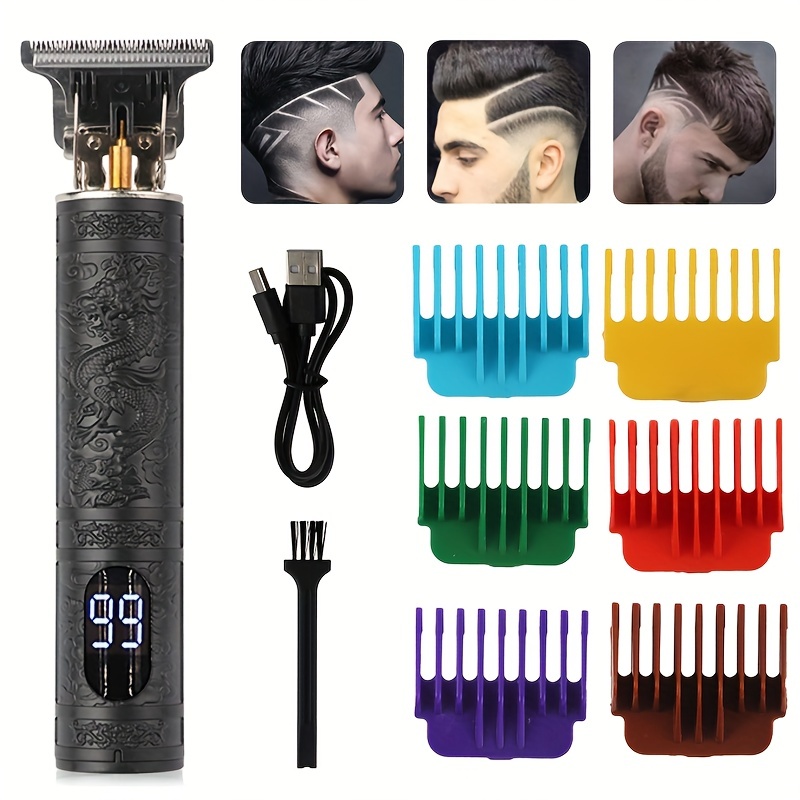 Vintage Hair Clipper Usb Rechargeable Hair Clipper Trimmer - Temu New ...