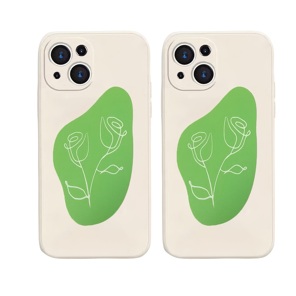 Soft Phone Shell Simple Line Rose Case Side Pattern - Temu Norway