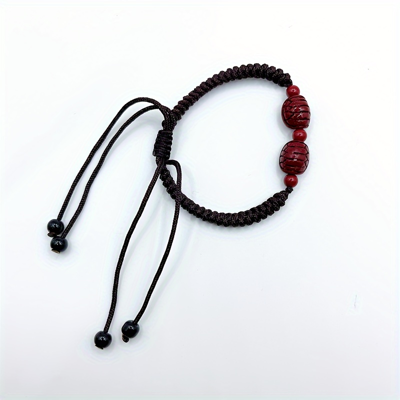 Cinnabar Red Turtle Shell Bracelet For Men - Temu United Kingdom