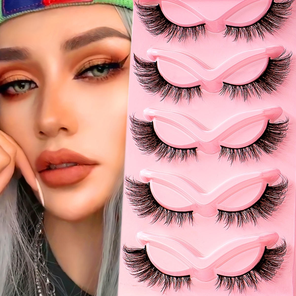 Cat Eye Lashes Wispy Faux Mink Lashes Fluffy Foxy Eye Lashes - Temu New ...