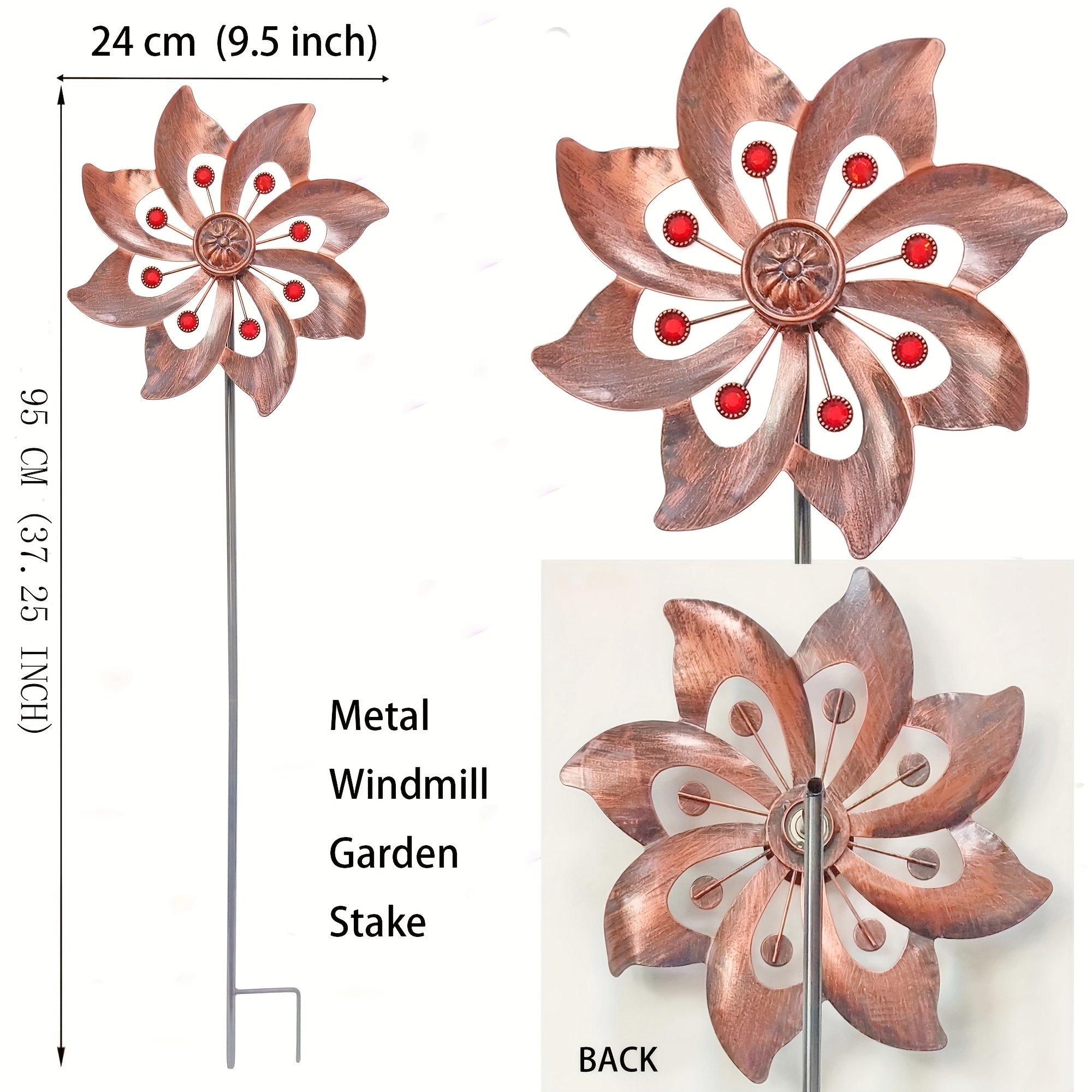 Wind Spinner Garden Stake Kinetic Wind Spinners Outdoor - Temu