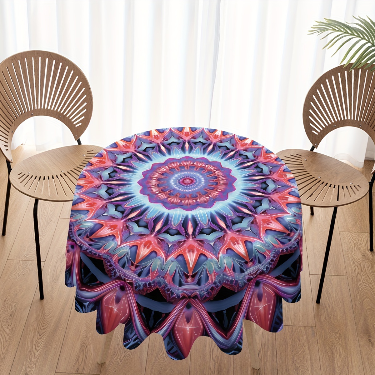 1 Nappe Motif Imprimé Série Mandala Art Bohemian Idéal Table - Temu France