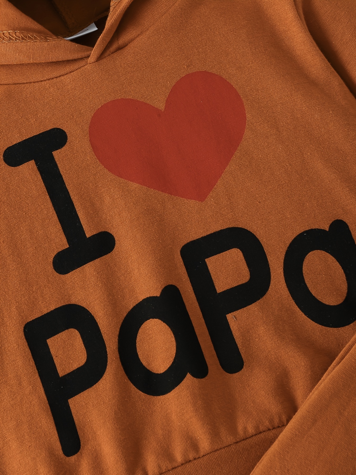 " Love Papa" Casual Outfit Pullover Hoodie Sports Trousers - Temu ...