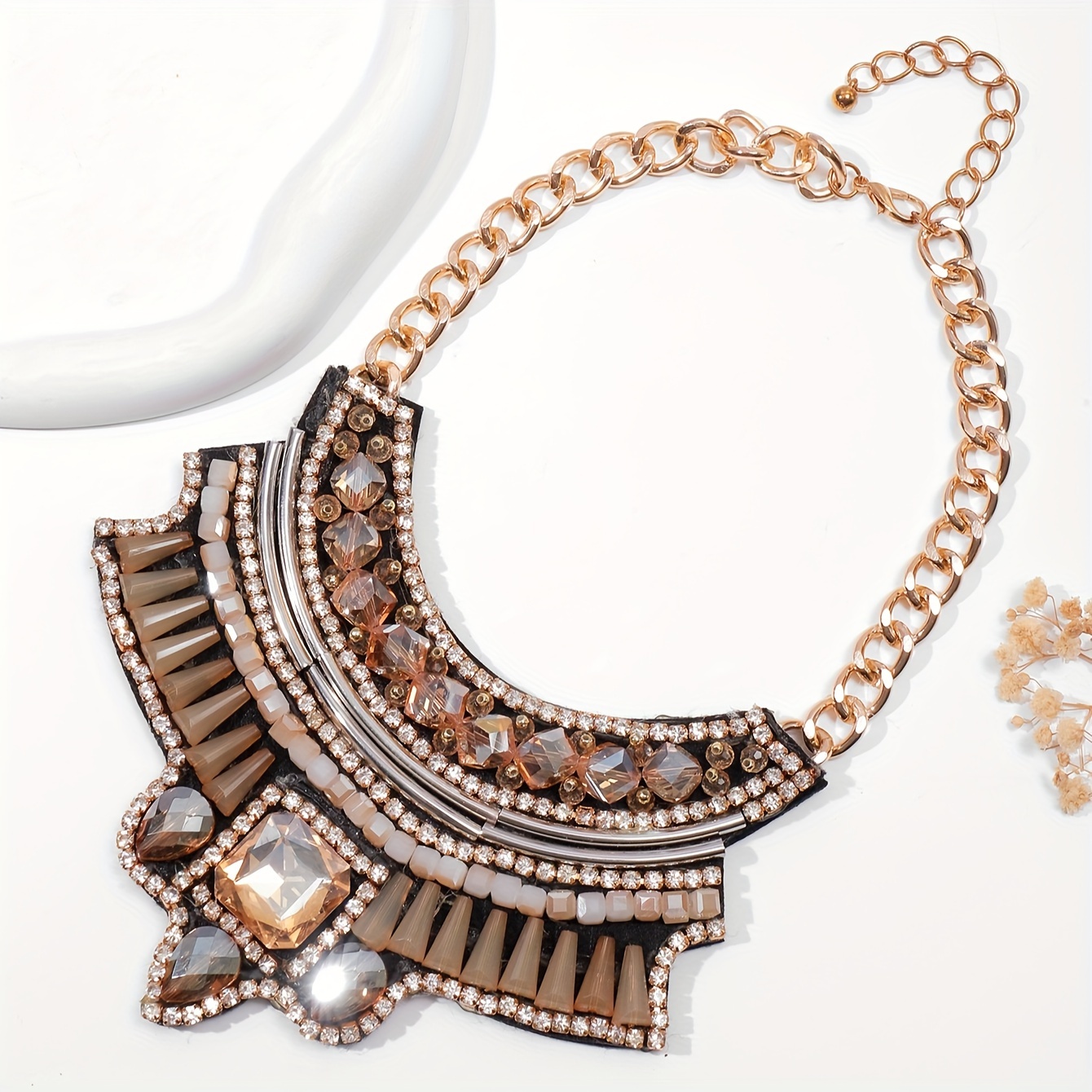 Personality Retro Exaggerated Alloy Bohemian Rhinestones - Temu United ...