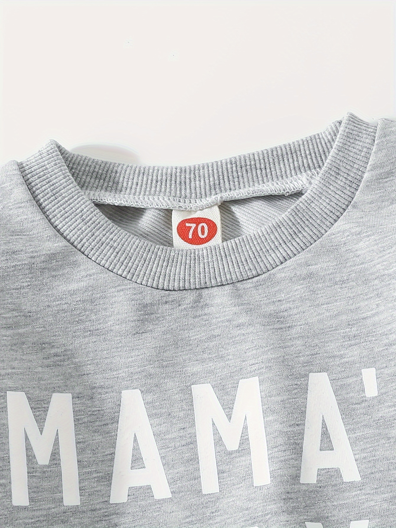 Baby Boys "mama's Boy" Print Outfit Long Sleeve Sweatshirt + - Temu