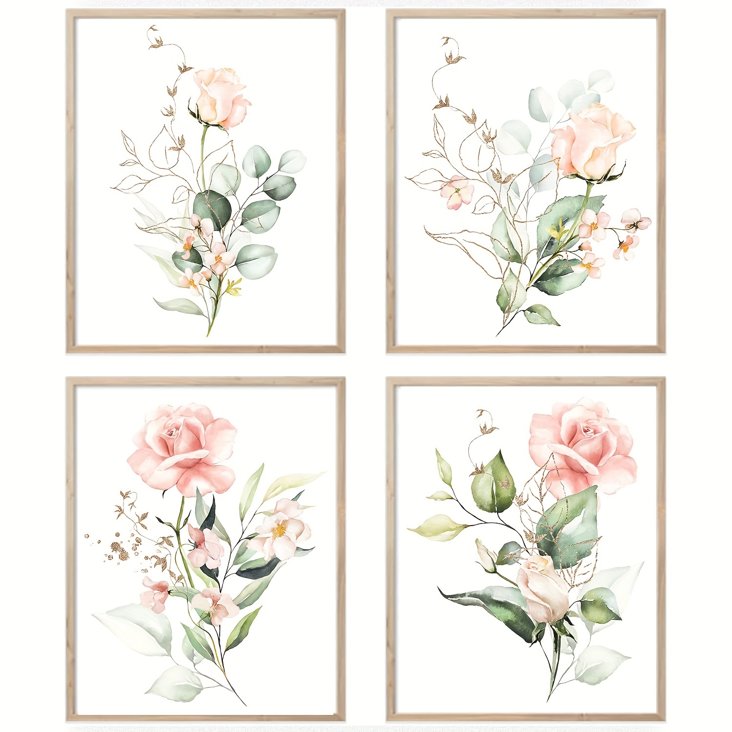 Canvas Poster Modern Art Botanical Wall Art Watercolor - Temu Australia