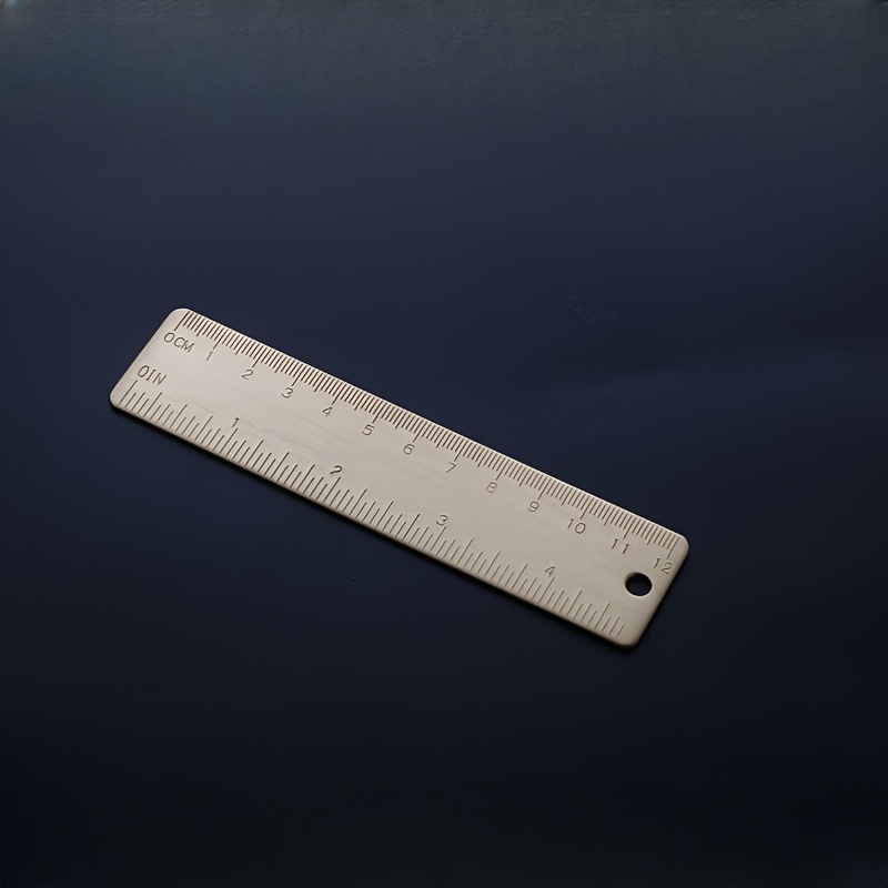 2pcsvintage Brass Straight Ruler For Students Creative Metal - Temu Canada