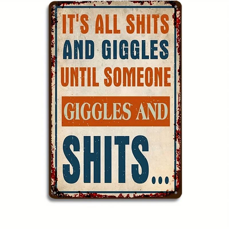 Add A Touch Of Humor To Your Man Cave With This Vintage Metal Plaque