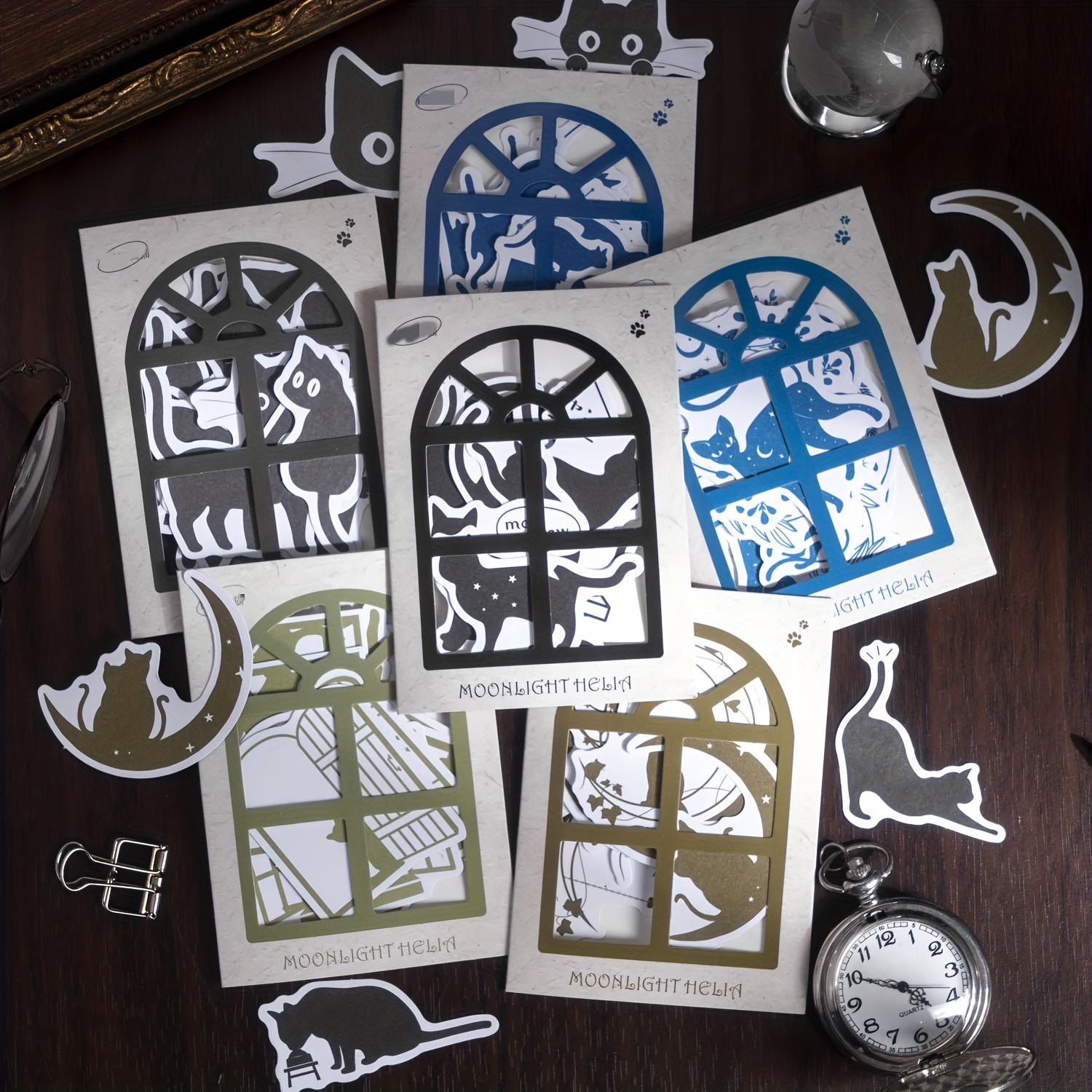 Vintage Cartoon Anime Black Cat Stickers Diy Hand Account - Temu Canada